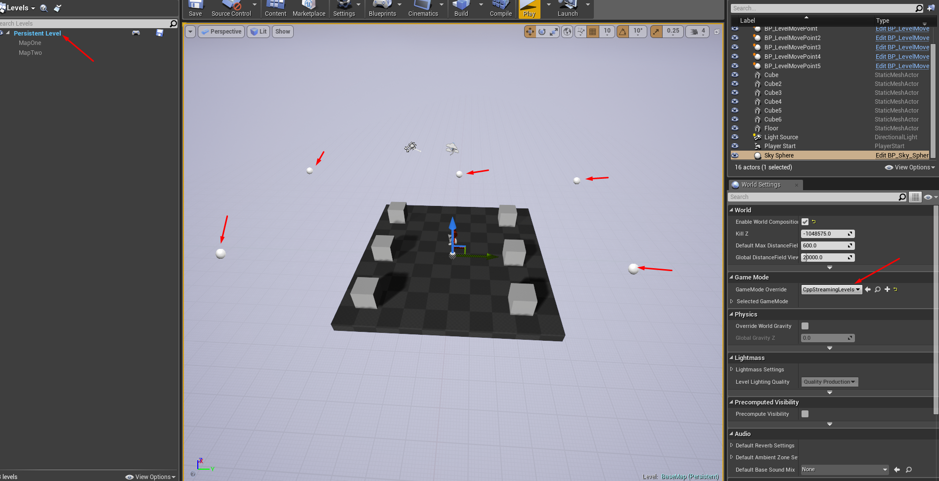 Handling level streaming through C++ | Orfeas Eleftheriou